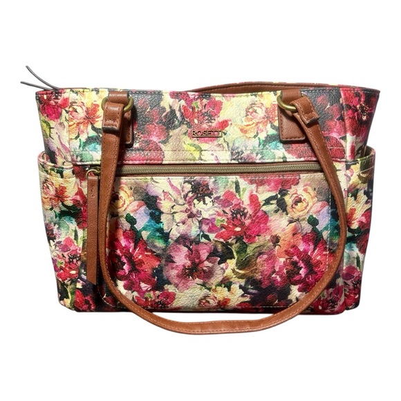 Rosetti | Bags | Rosetti Floral Leather Tote Bag | Poshmark